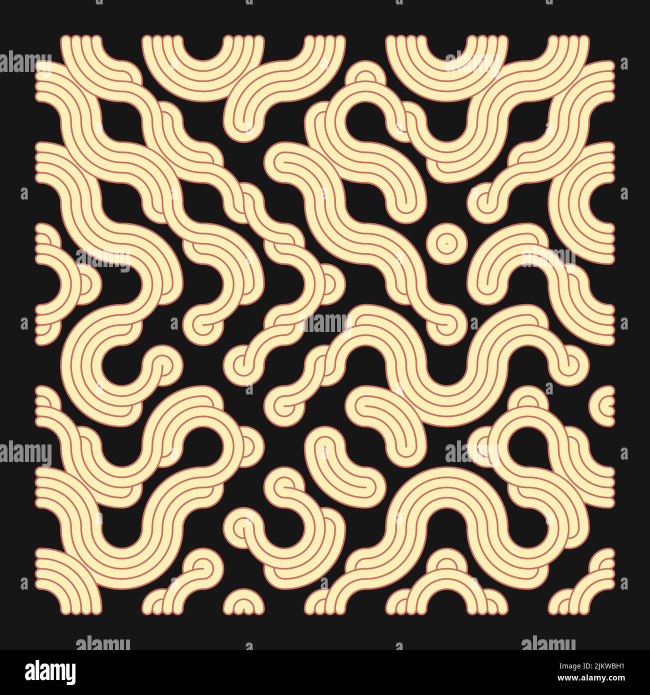 Random color rounded truchet tiling illustration Stock Vector Image ...