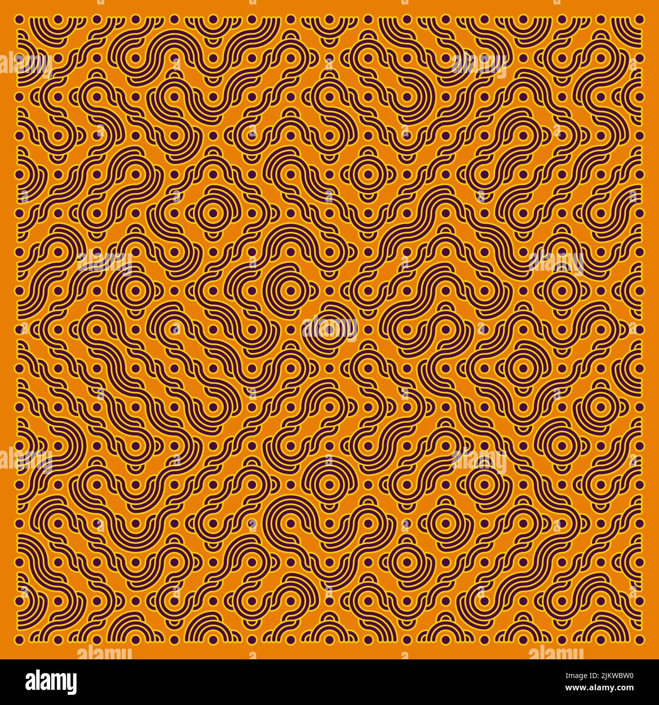 Random color rounded truchet tiling illustration Stock Vector Image ...