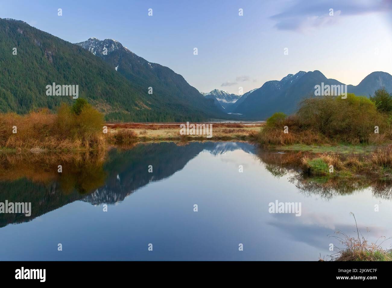 Beautiful sunrise at Pitt meadows, BC, Canada Stock Photo - Alamy