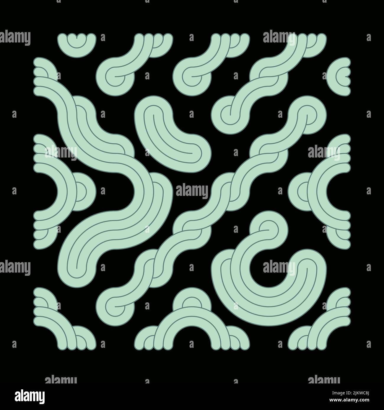 Random color rounded truchet tiling illustration Stock Vector Image ...