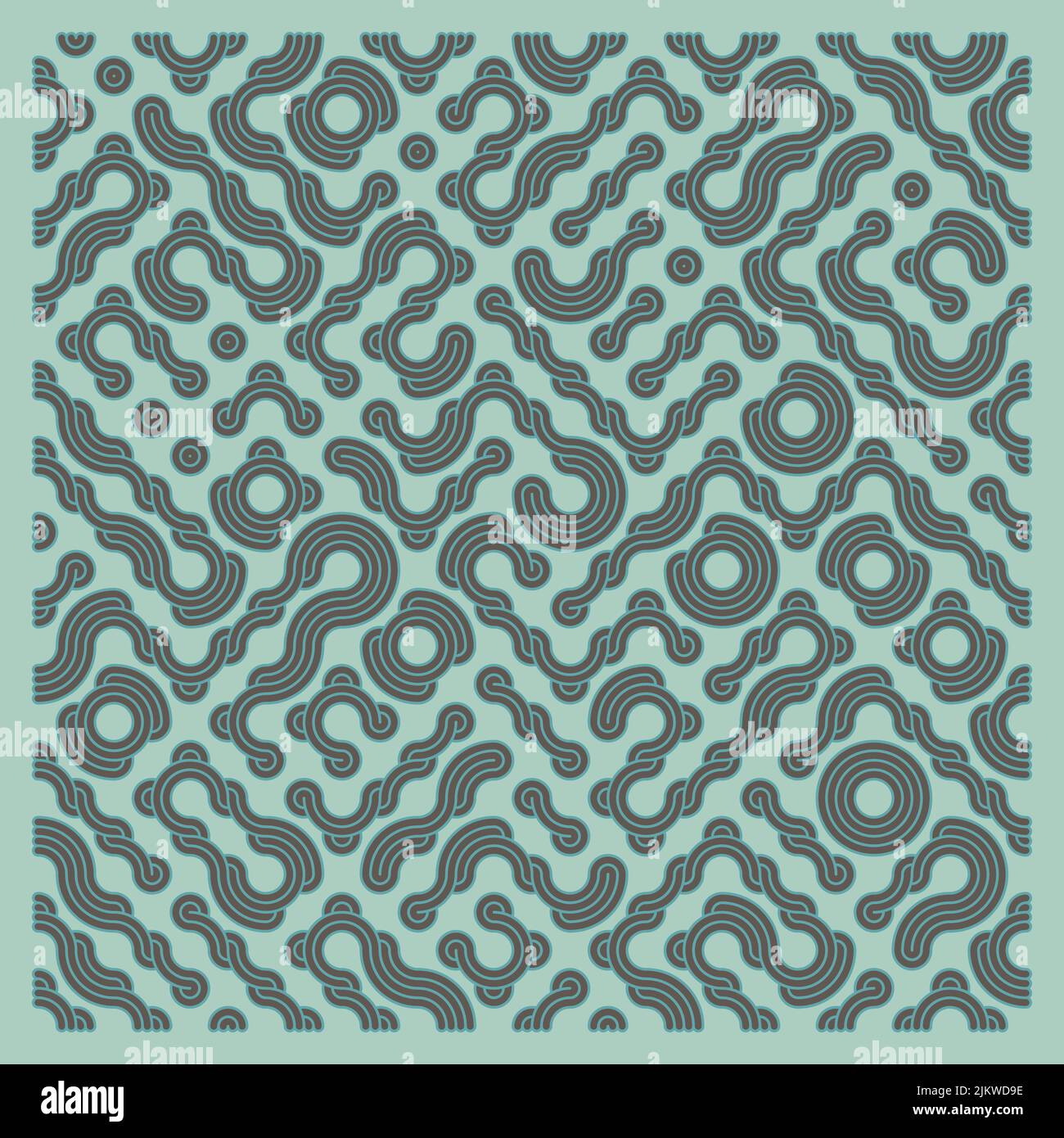 Random color rounded truchet tiling illustration Stock Vector Image ...