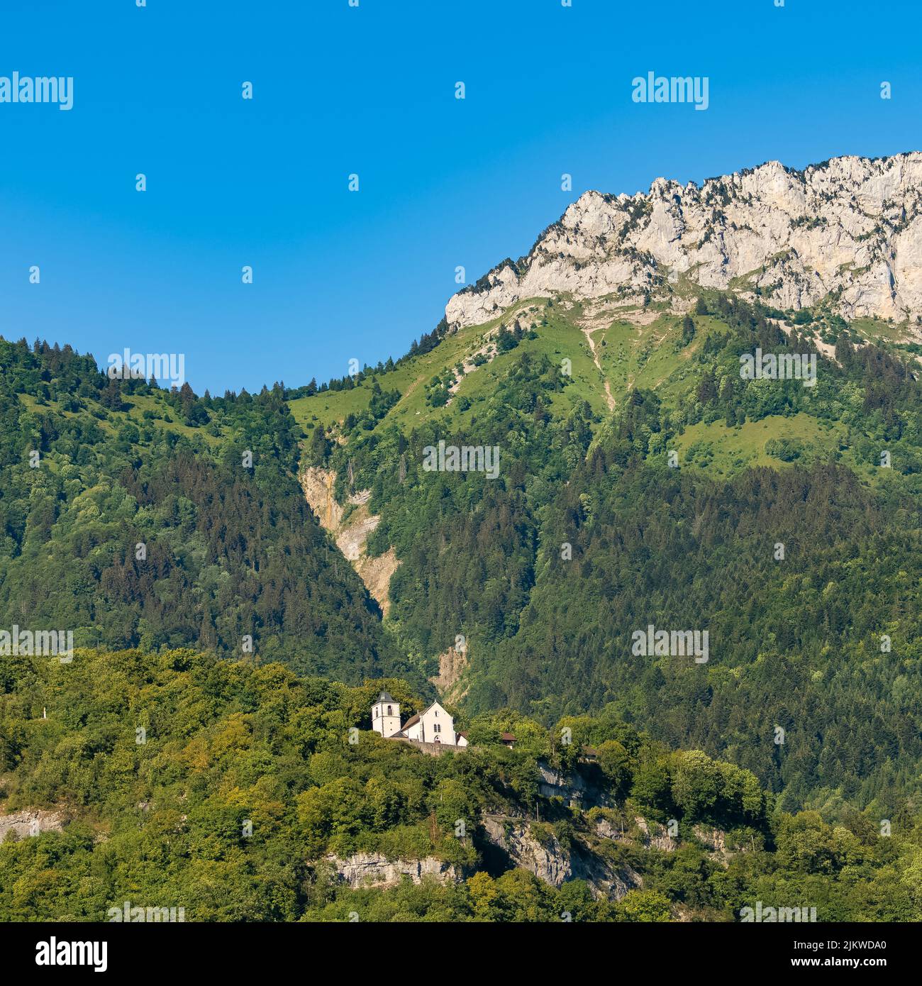 Annecy in France, the Ermitage of Saint-Germain, Talloires, chapel ...
