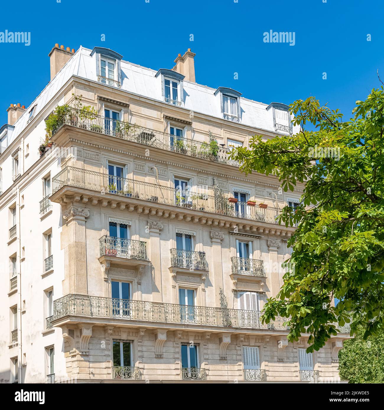 Paris, beautiful buildings, place de la Nation in the 11e district ...