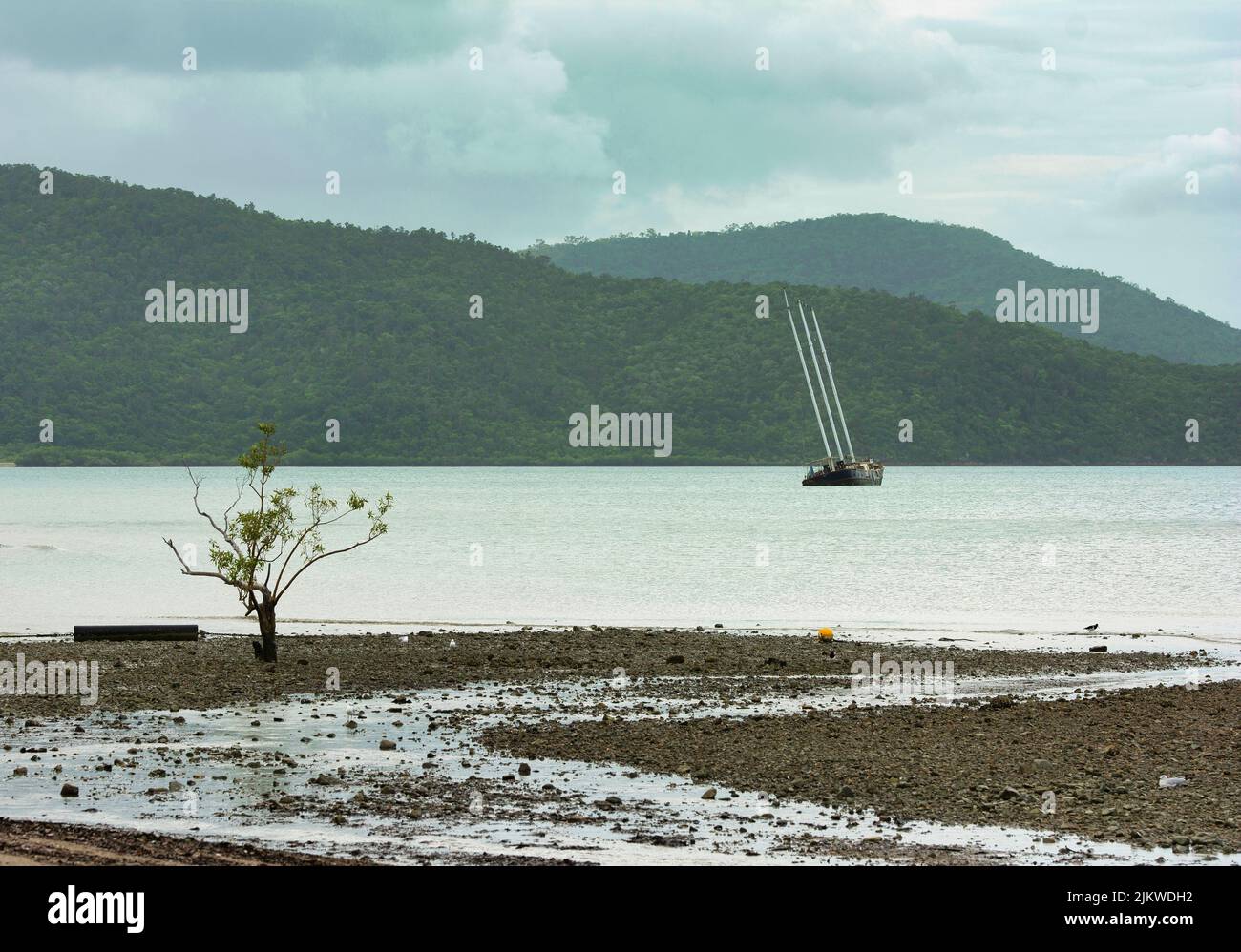 The beautiful Whitsunday Coast in Tropical North Queensland Stock Photo ...