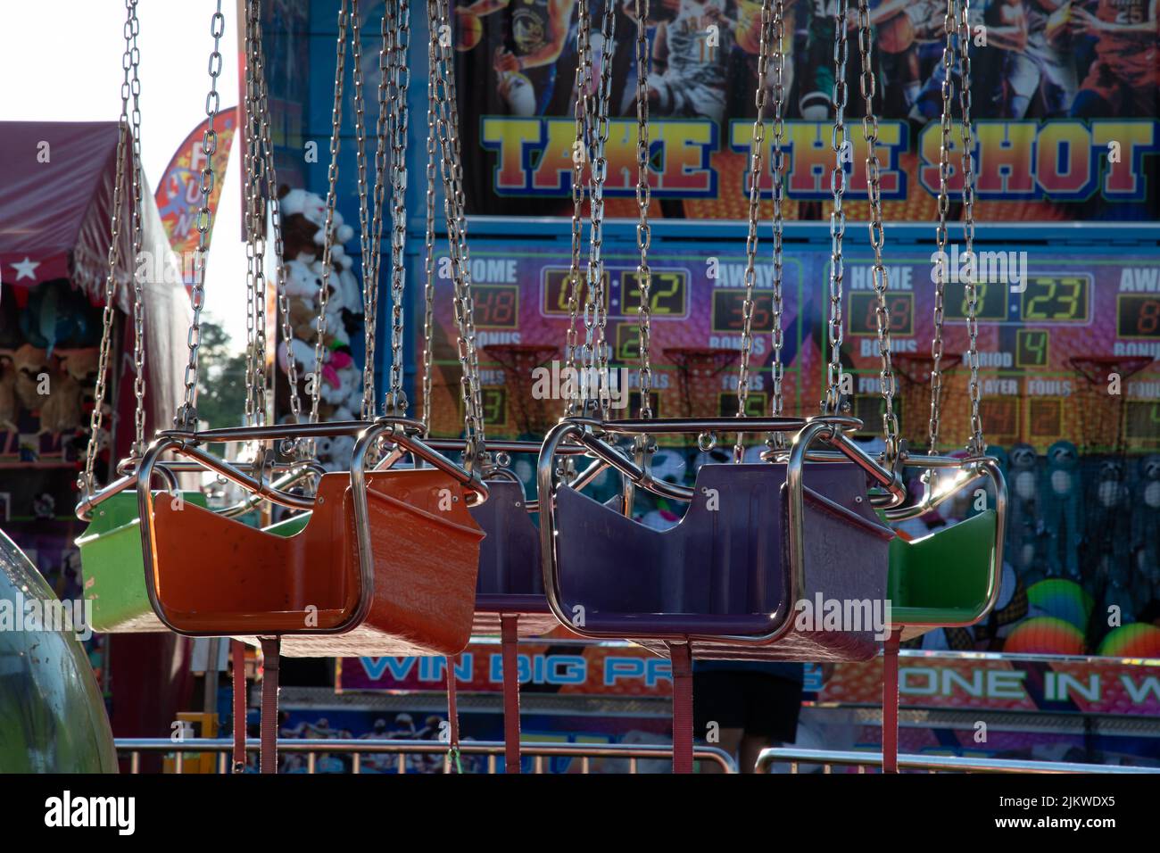 Fairground ride chairs hi-res stock photography and images - Alamy