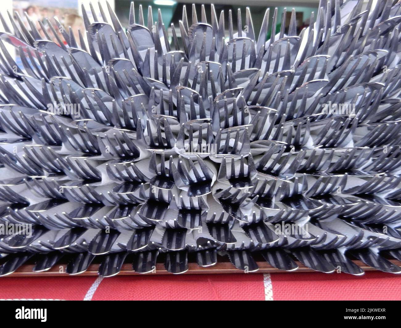 Forks top view hi-res stock photography and images - Alamy