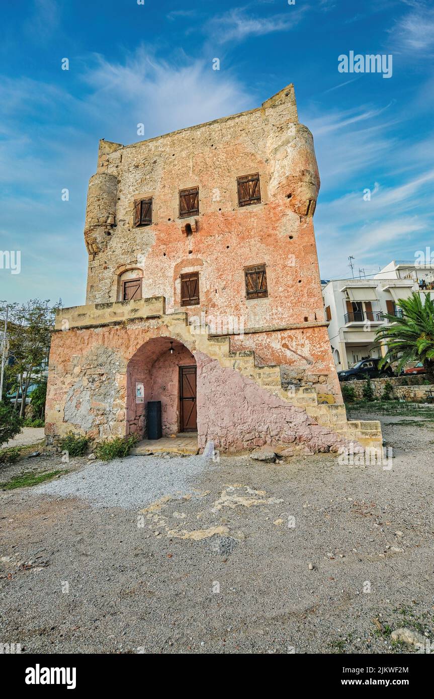 Markelos castle in Aegina Stock Photo - Alamy