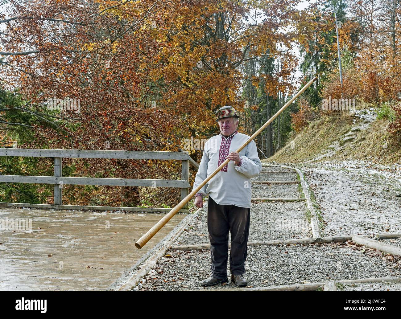 Ukrainian alpine horn hi-res stock photography and images - Alamy