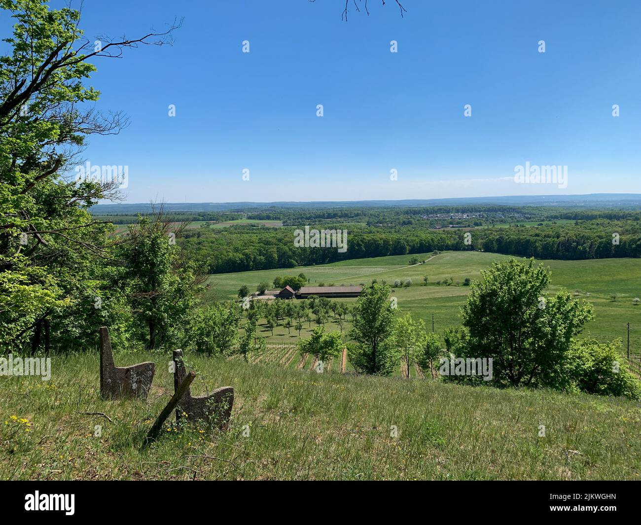 An aerial view of a field in Germany Stock Photo - Alamy