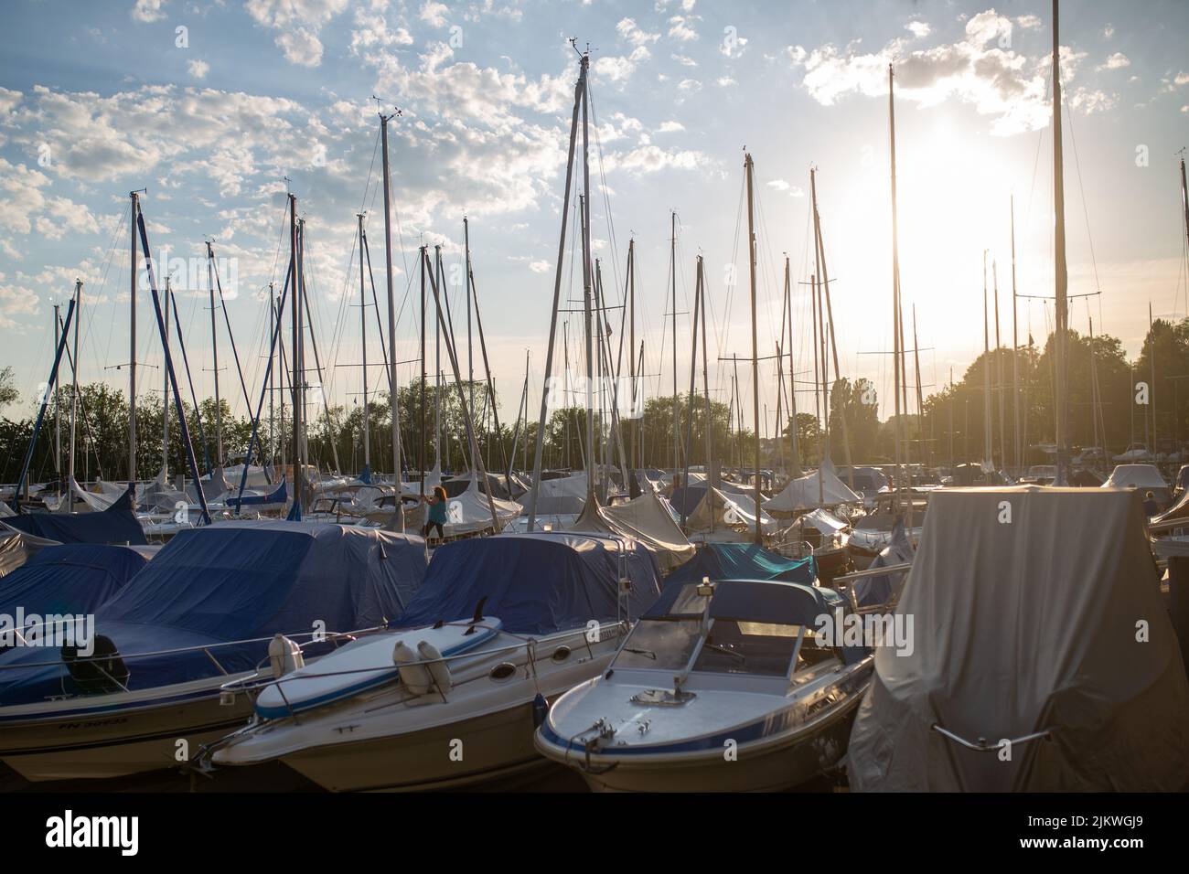 The boats at Lake Constance in Germany, Bodensee Stock Photo - Alamy