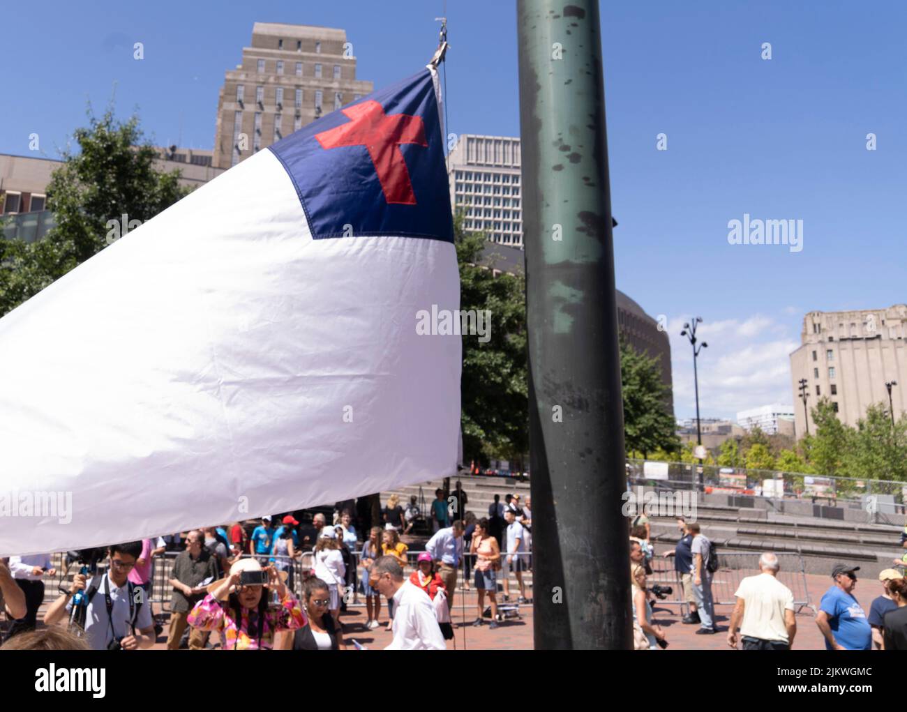 August 3, 2022, Boston City Hall Plaza, Boston, Massachusetts, USA ...