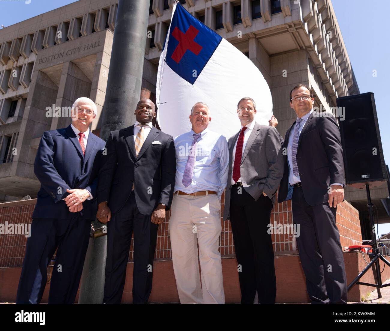 August 3, 2022, Boston City Hall Plaza, Boston, Massachusetts, USA ...
