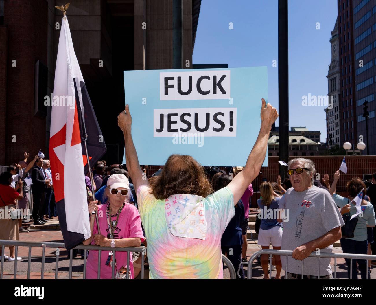 August 3, 2022, Boston City Hall Plaza, Boston, Massachusetts, USA ...
