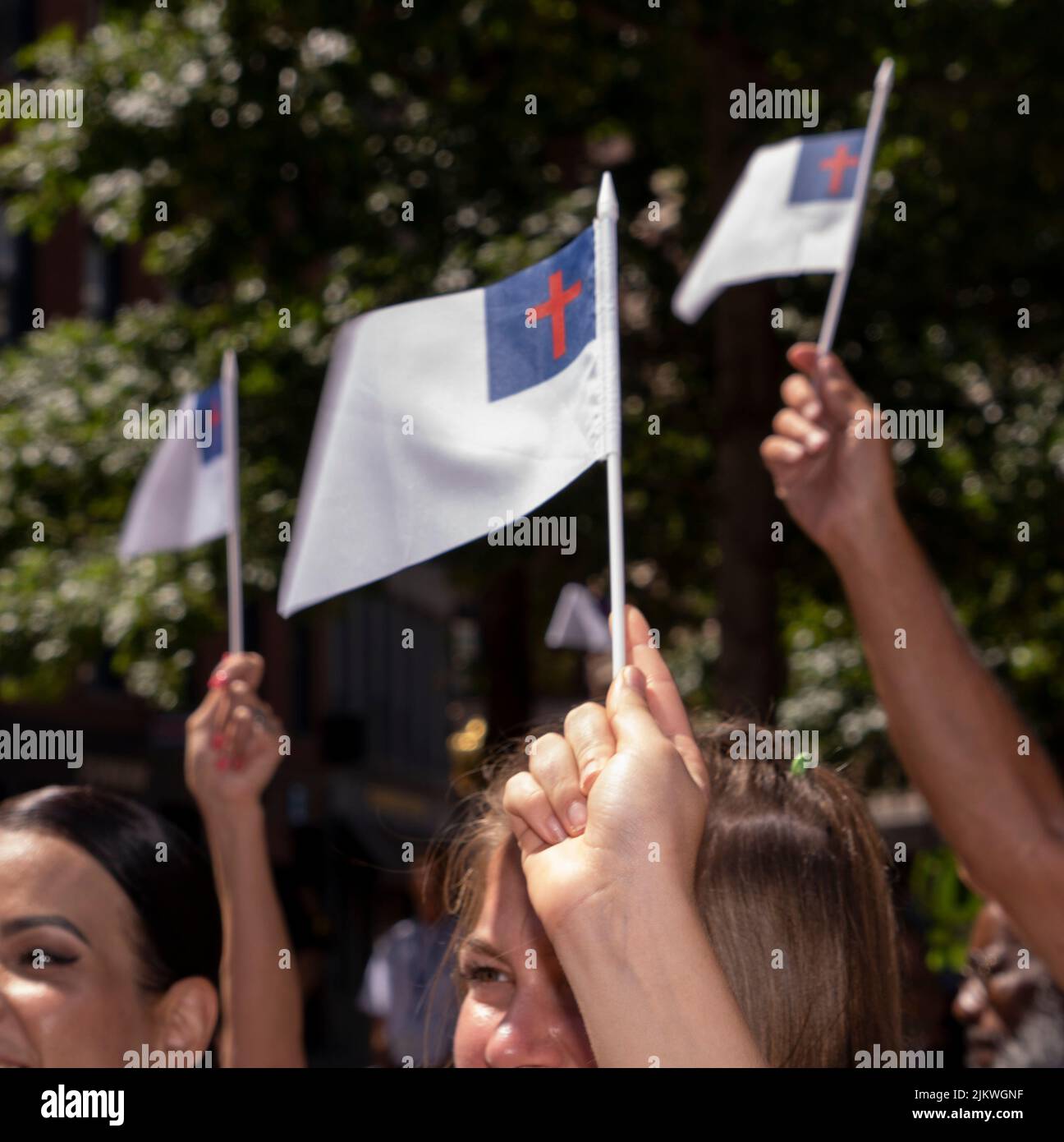 Christian flag boston hi-res stock photography and images - Alamy