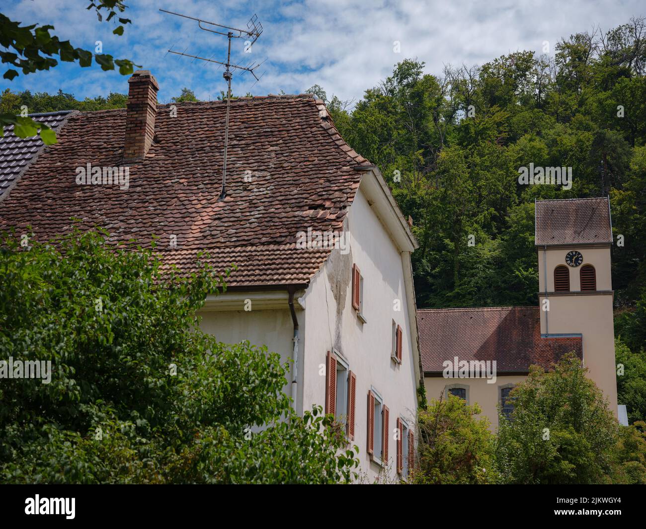 Old Swiss traditional stone cottage. OLD AND BEAUTIFUL Helvetic VILLAGE ...