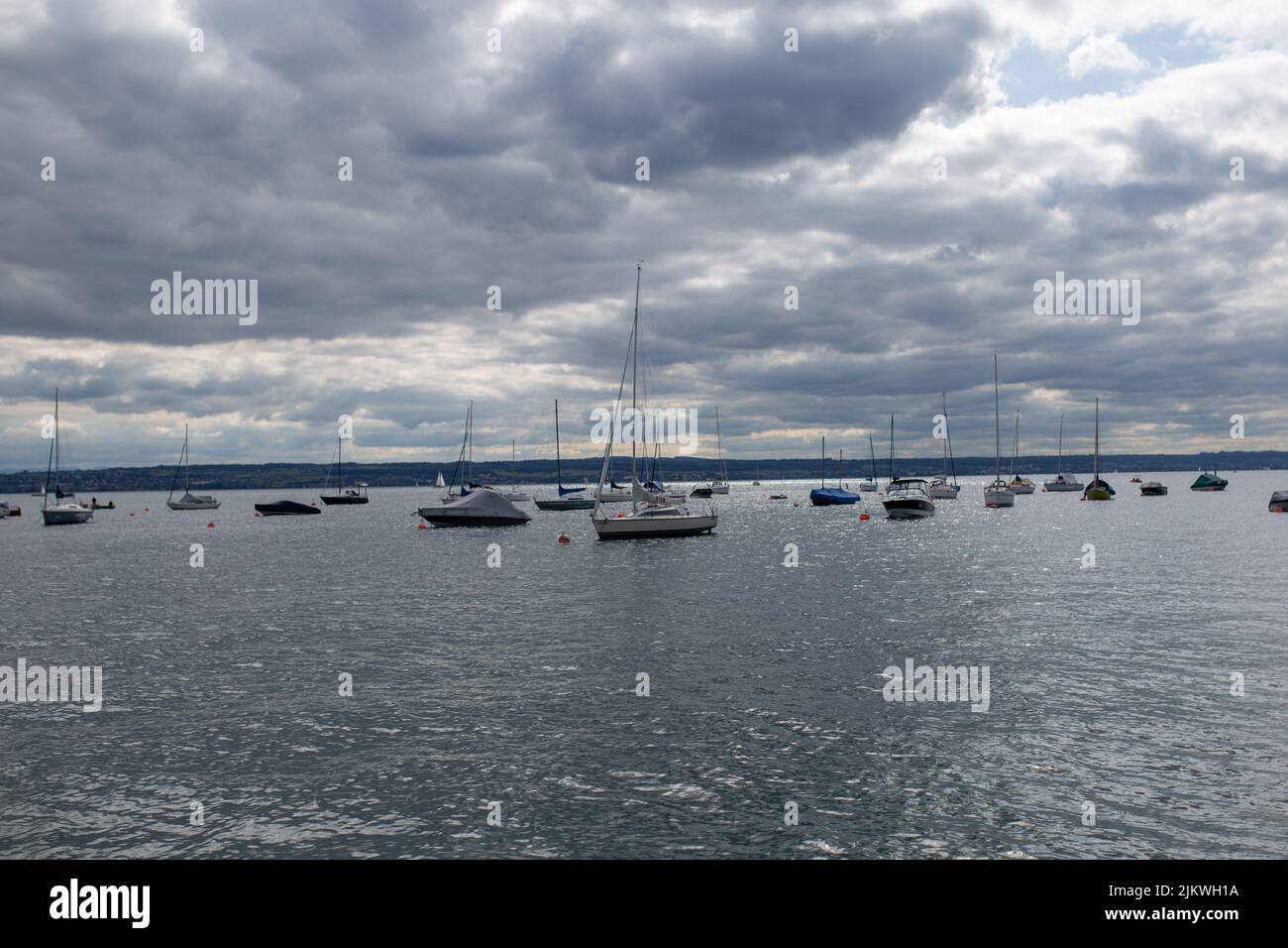 The boats at Lake Constance in Germany, Bodensee Stock Photo - Alamy