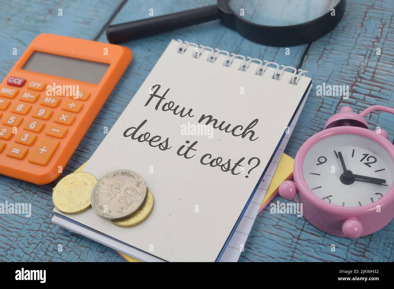 A closeup shot of a white notebook page with the writing how much does ...