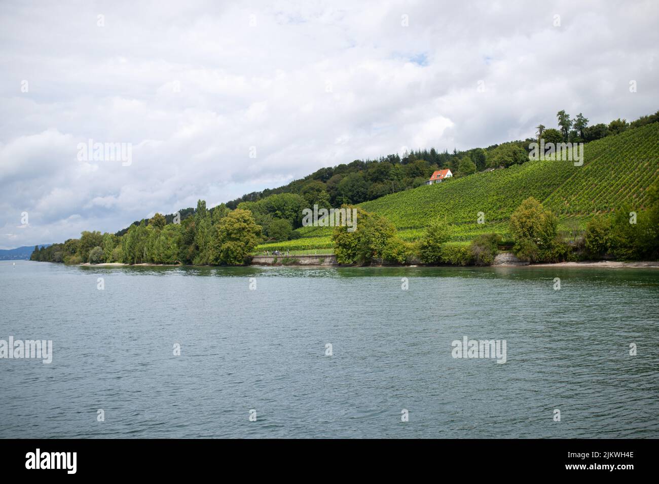 A beautiful shot of the Lake Constance under the cloudy skies Stock ...