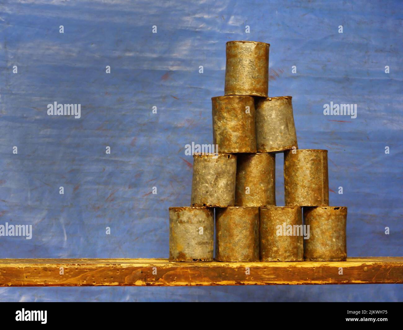 Stack of cans pyramid hi-res stock photography and images - Alamy