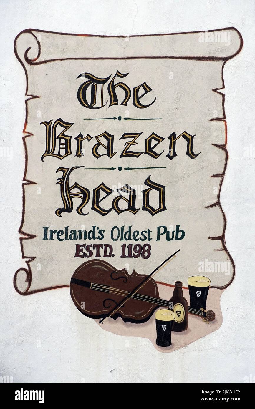 The Brazen Head pub, Dublin, Baile Átha Cliath, Ireland, Éire, Irland ...