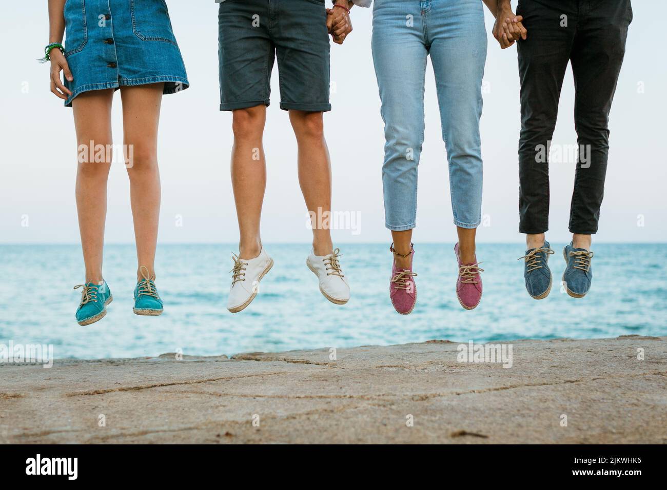 Jumping people hi-res stock photography and images - Alamy