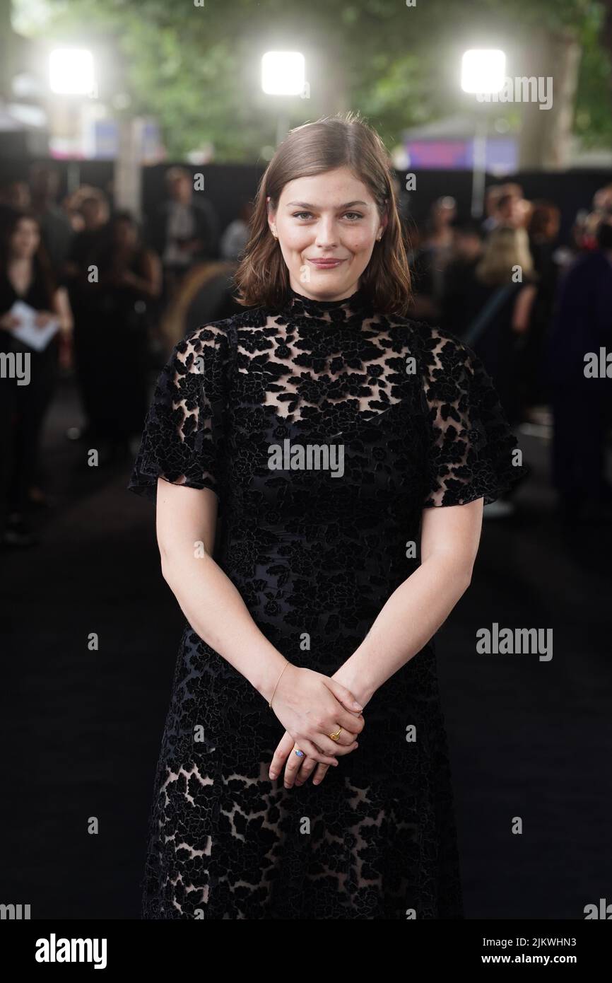 Amber Anderson arrives for the world premiere of The Sandman BFI ...