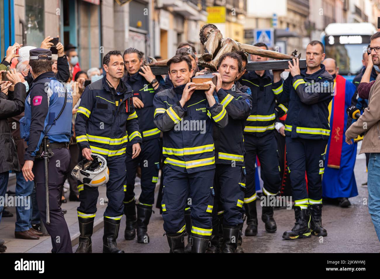 PROCESSION OF THE CHRIST OF THE CHILDREN FOR THE FIRST TIME IN MADRID ...
