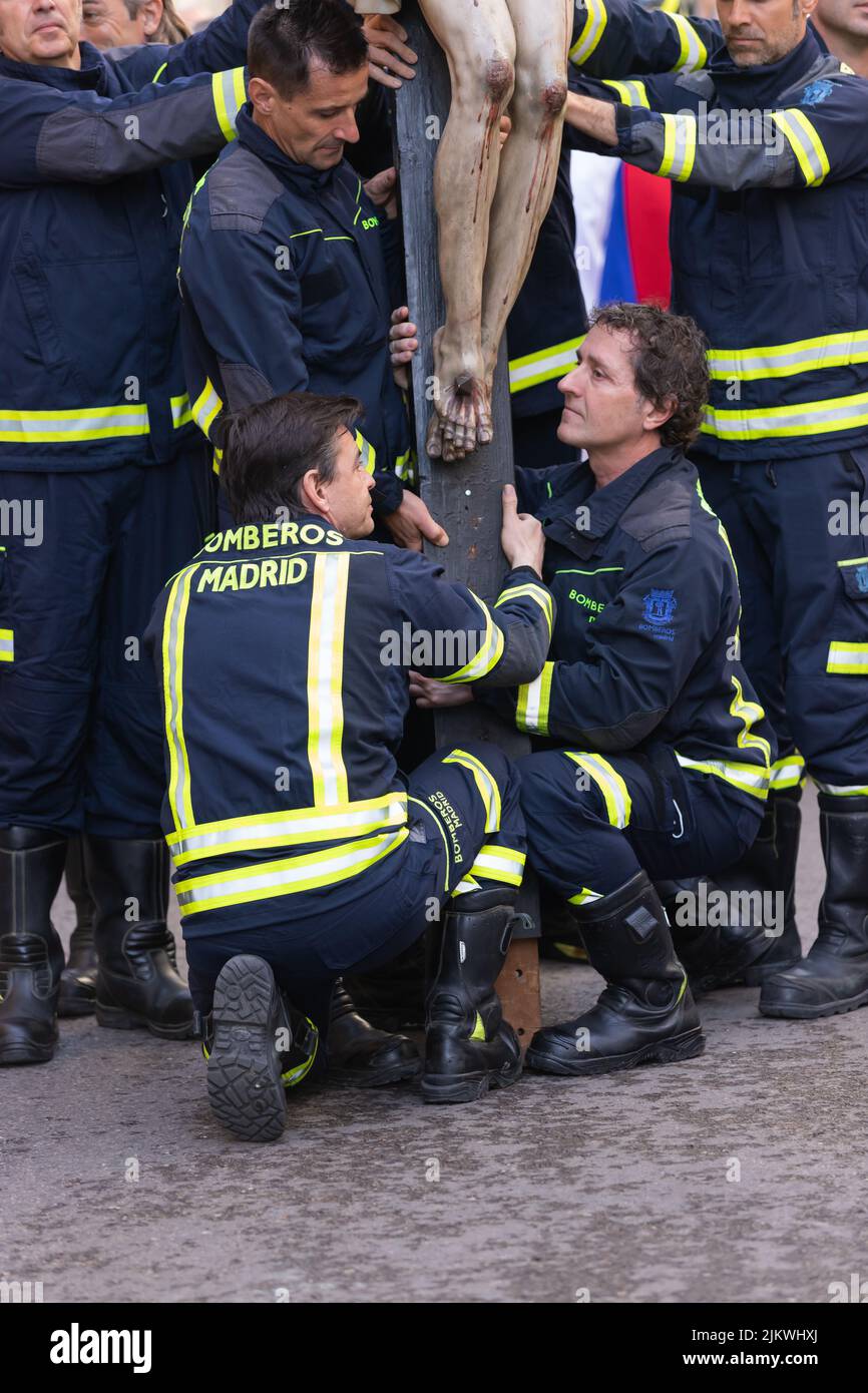 PROCESSION OF THE CHRIST OF THE CHILDREN FOR THE FIRST TIME IN MADRID ...