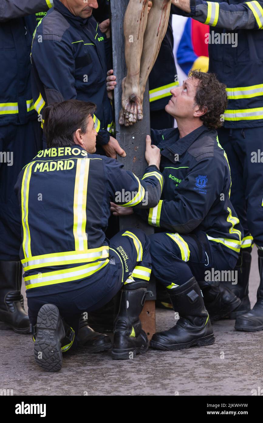 PROCESSION OF THE CHRIST OF THE CHILDREN FOR THE FIRST TIME IN MADRID ...