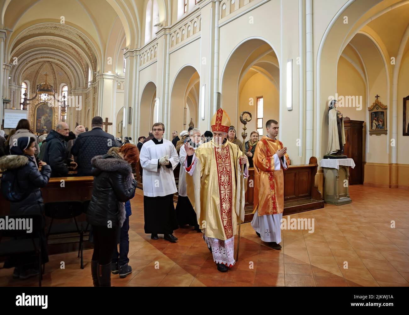 Paschal procession in the St. Martin of Tours Cathedral, also called ...