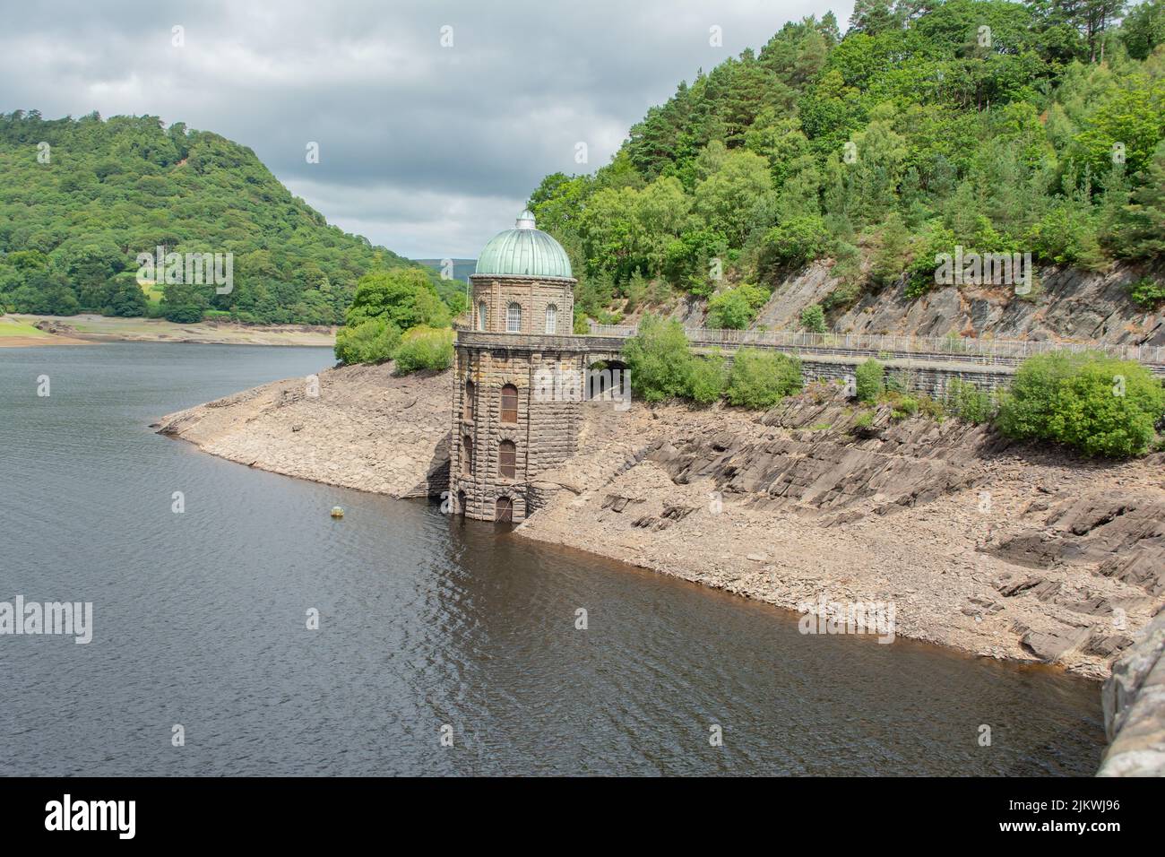 Elan Valley, 03/08/2022, These are the water levels after a dry summer ...