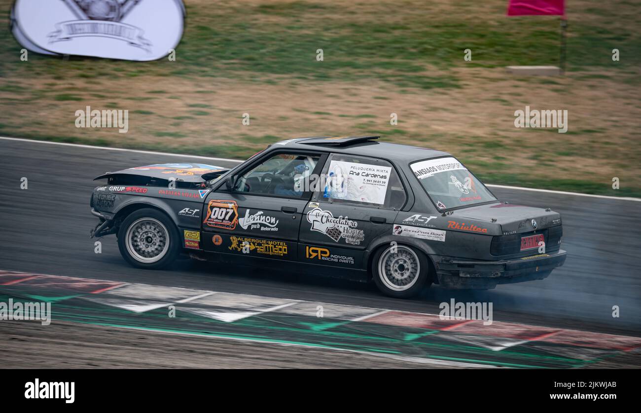 Navarre, Spain; April 7, 2021: BMW E30 competition prepared for ...