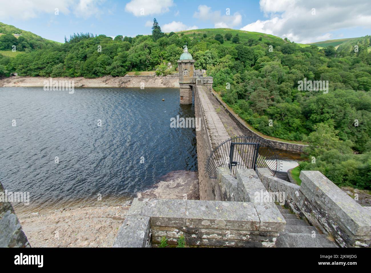 Elan Valley, 03/08/2022, These are the water levels after a dry summer ...