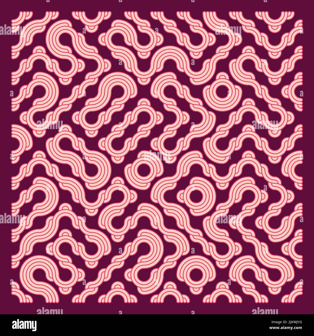 Random color rounded truchet tiling illustration Stock Vector Image ...