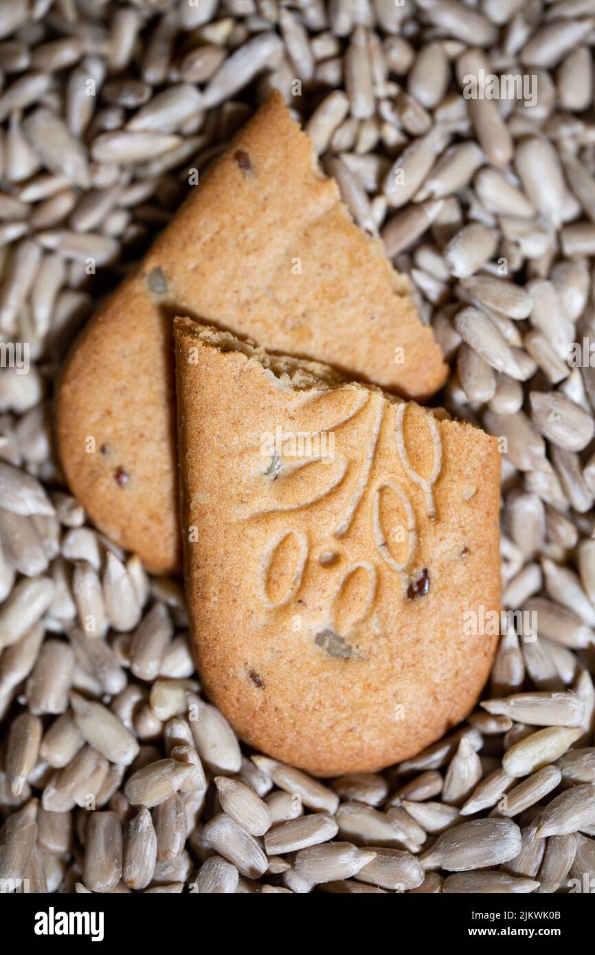 healthy dry biscuits with cereals and seeds Stock Photo - Alamy