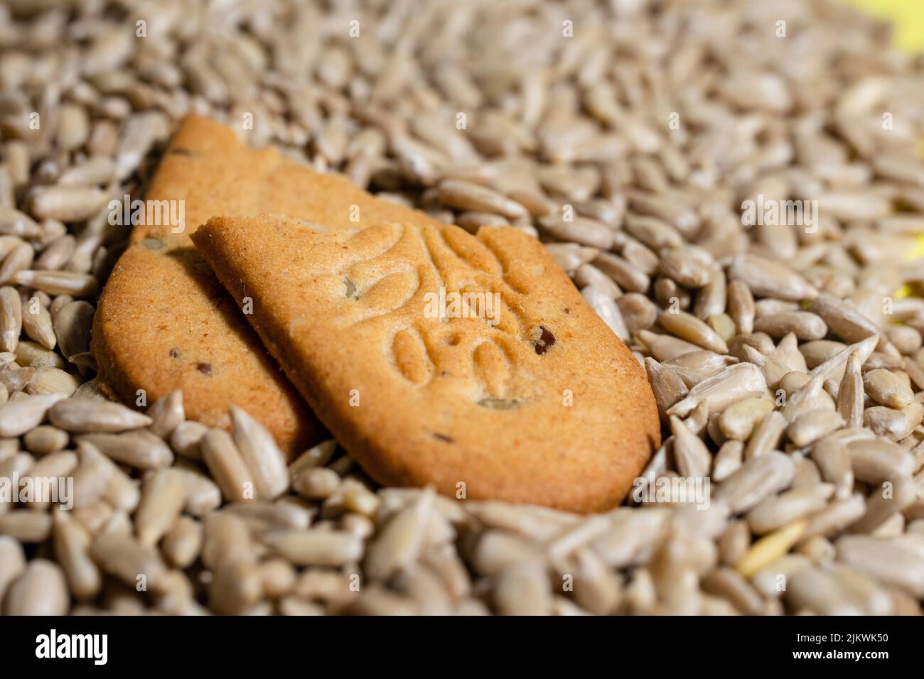 healthy dry biscuits with cereals and seeds Stock Photo - Alamy