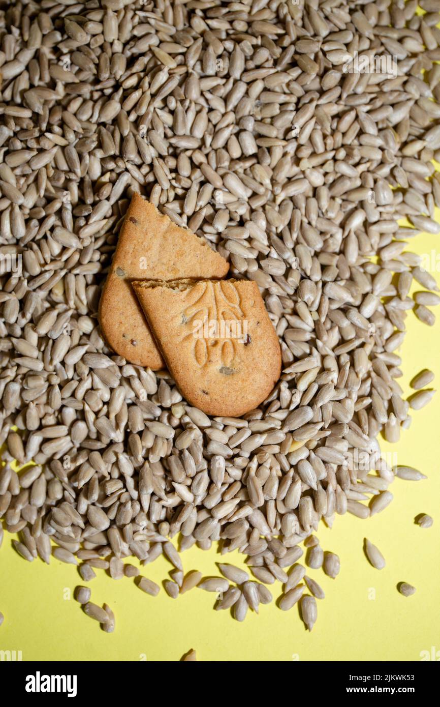 healthy dry biscuits with cereals and seeds Stock Photo - Alamy
