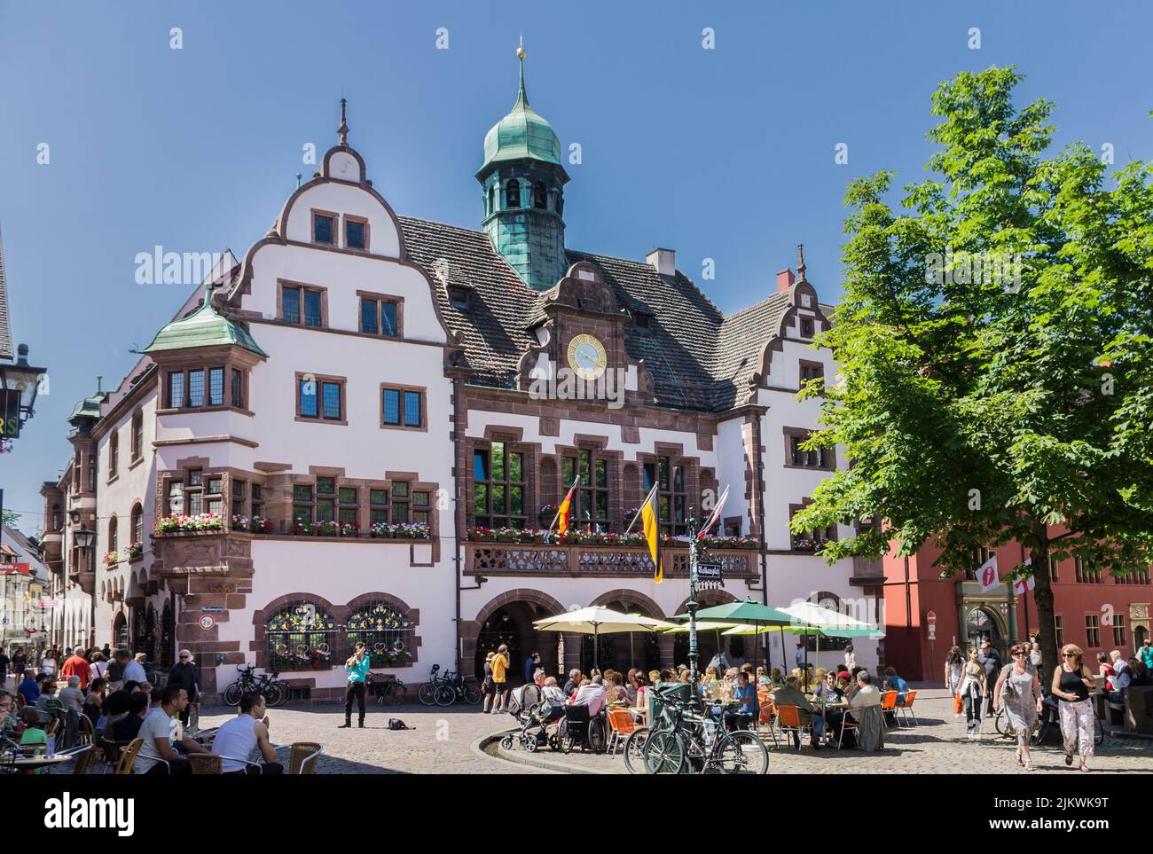The Neues Rathaus (mayor house) historical building in downtown Stock ...