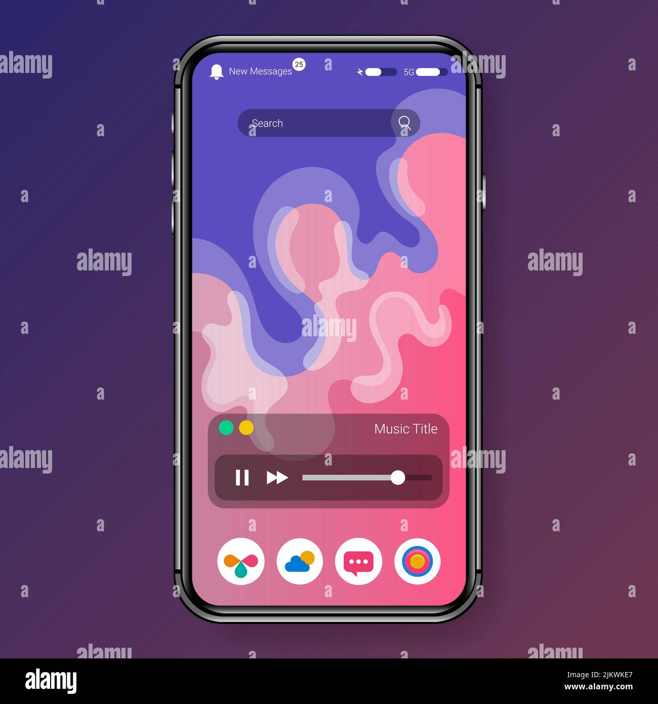 liquid water theme user interface Stock Vector Image & Art - Alamy