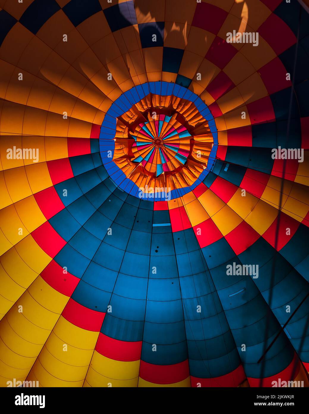 A low angle shot of a hot air balloon Stock Photo - Alamy