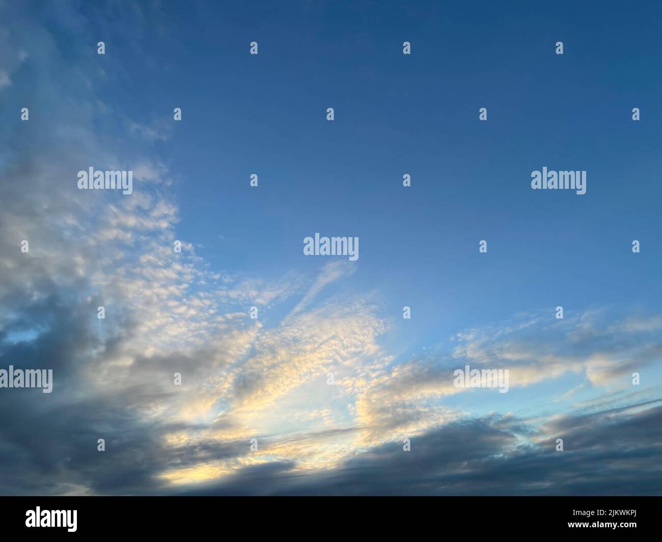 Perfect blue morning sky hi-res stock photography and images - Alamy