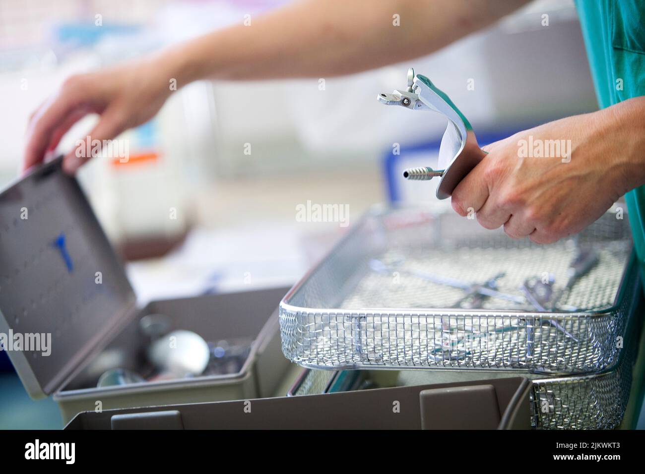 Before sterilization of surgical instruments, a nursing assistant ...