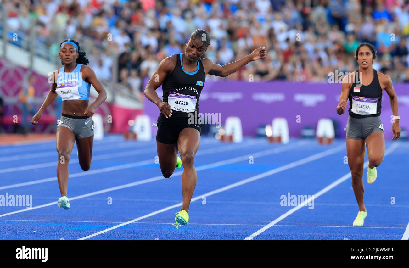 Julien Alfred of St Lucia wins the 100m semi final Stock Photo - Alamy Julien Alfred of St Lucia wins the 100m semi final Stock Photo - Alamy