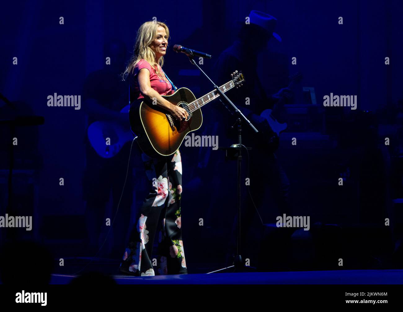 August 2, 2022, San Diego, California, USA: Singer Sheryl Crow performs ...
