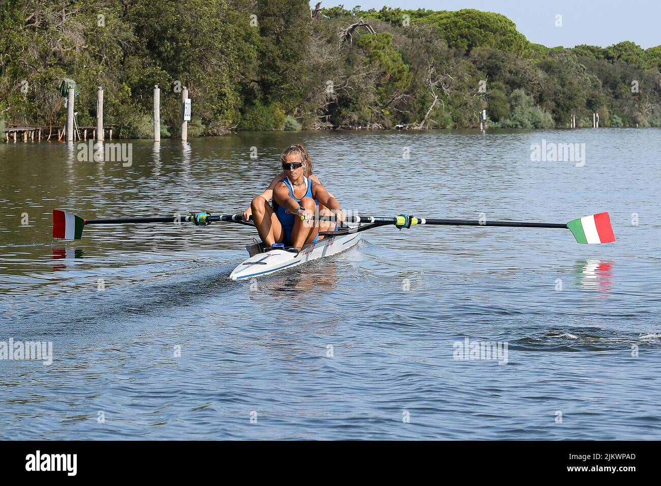 Aisha Rocek, Alice Codato during the pre-European absolute rowing ...