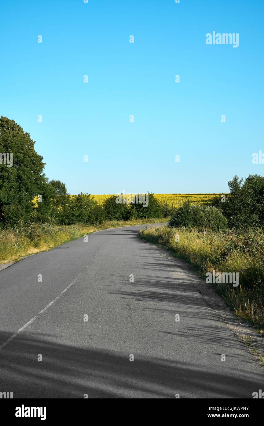 Road in the countryside in Ukraine Stock Photo - Alamy
