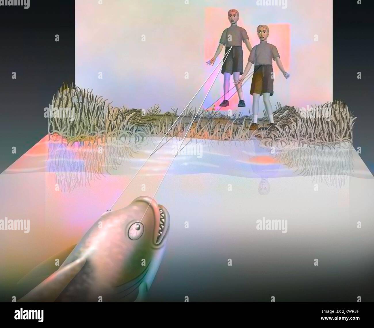 Deviation of light rays when they pass through a medium different from ...