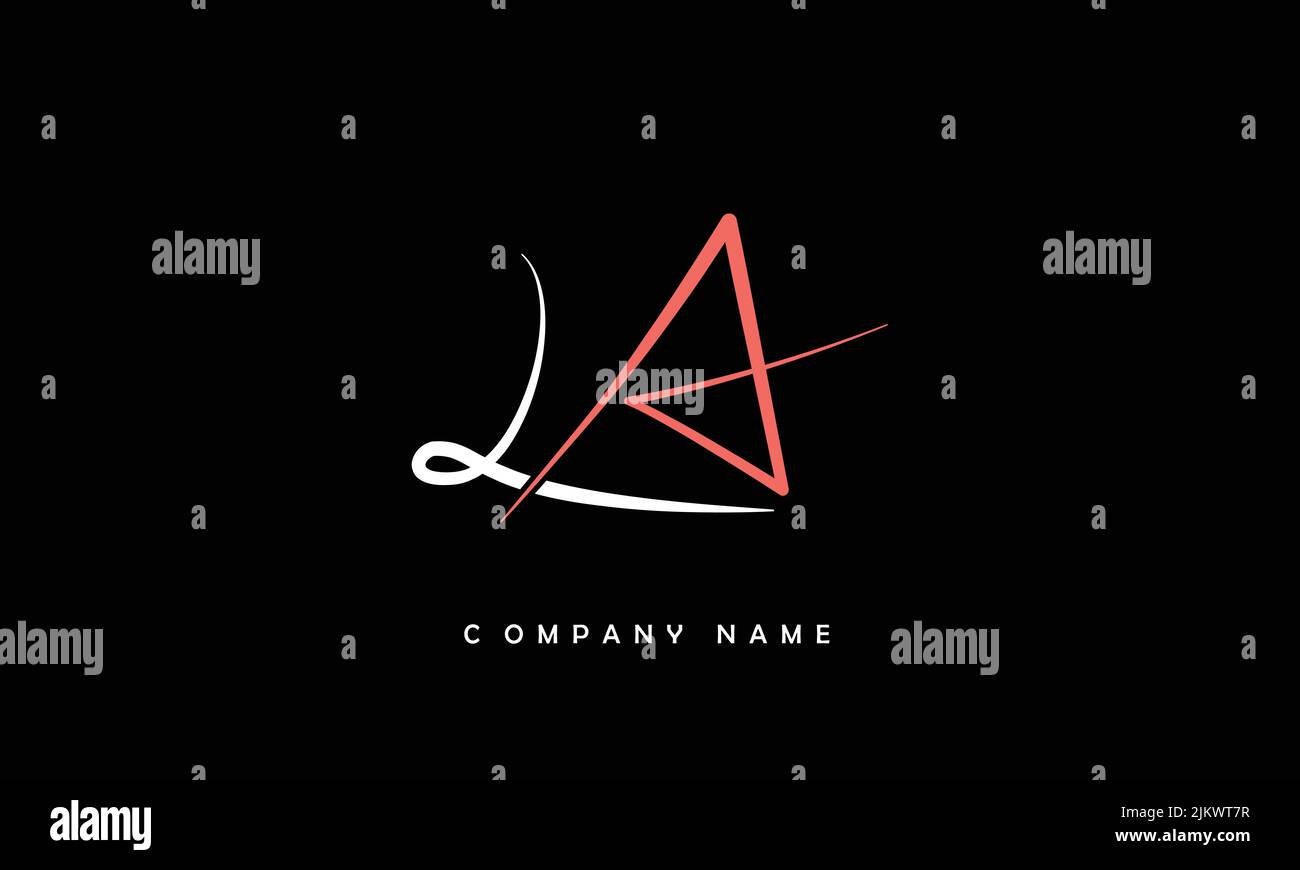 LA, AL Abstract Letters Logo Monogram Stock Vector Image & Art - Alamy