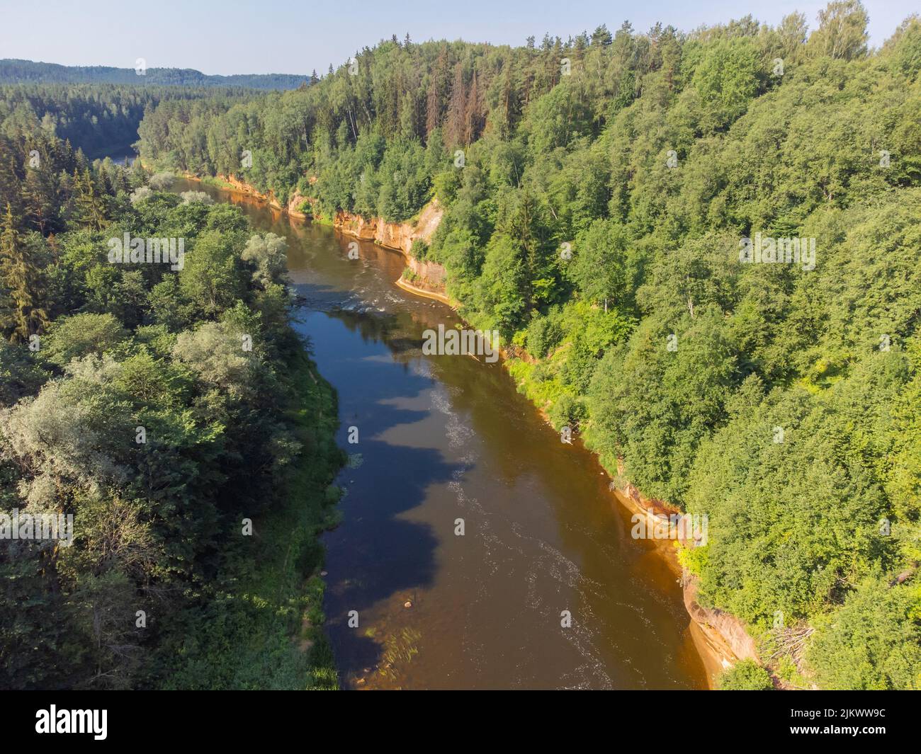 Aerial gauja national park territory hi-res stock photography and ...