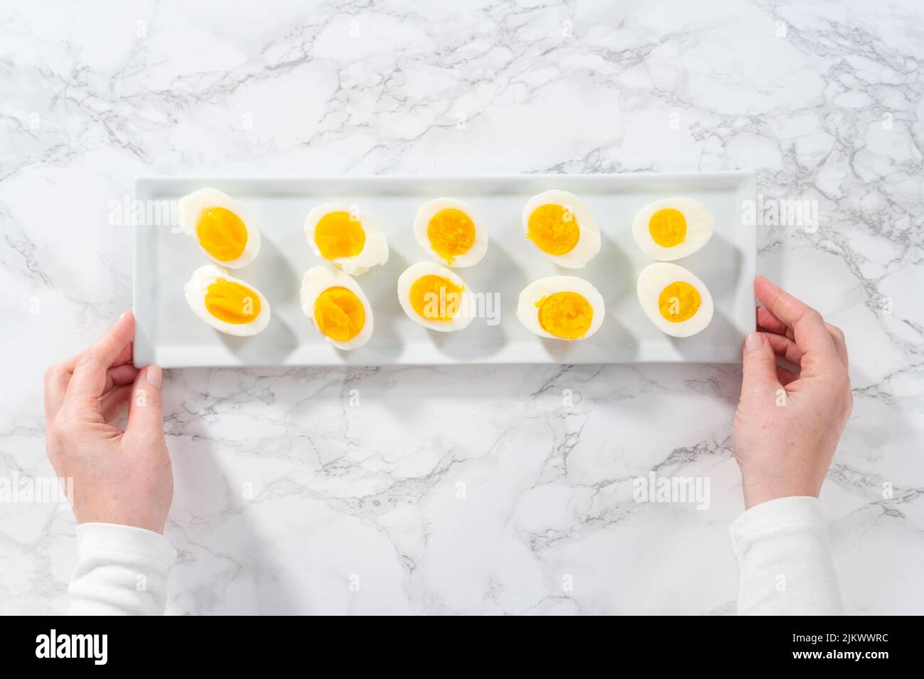 Hard boiled eggs Stock Photo - Alamy